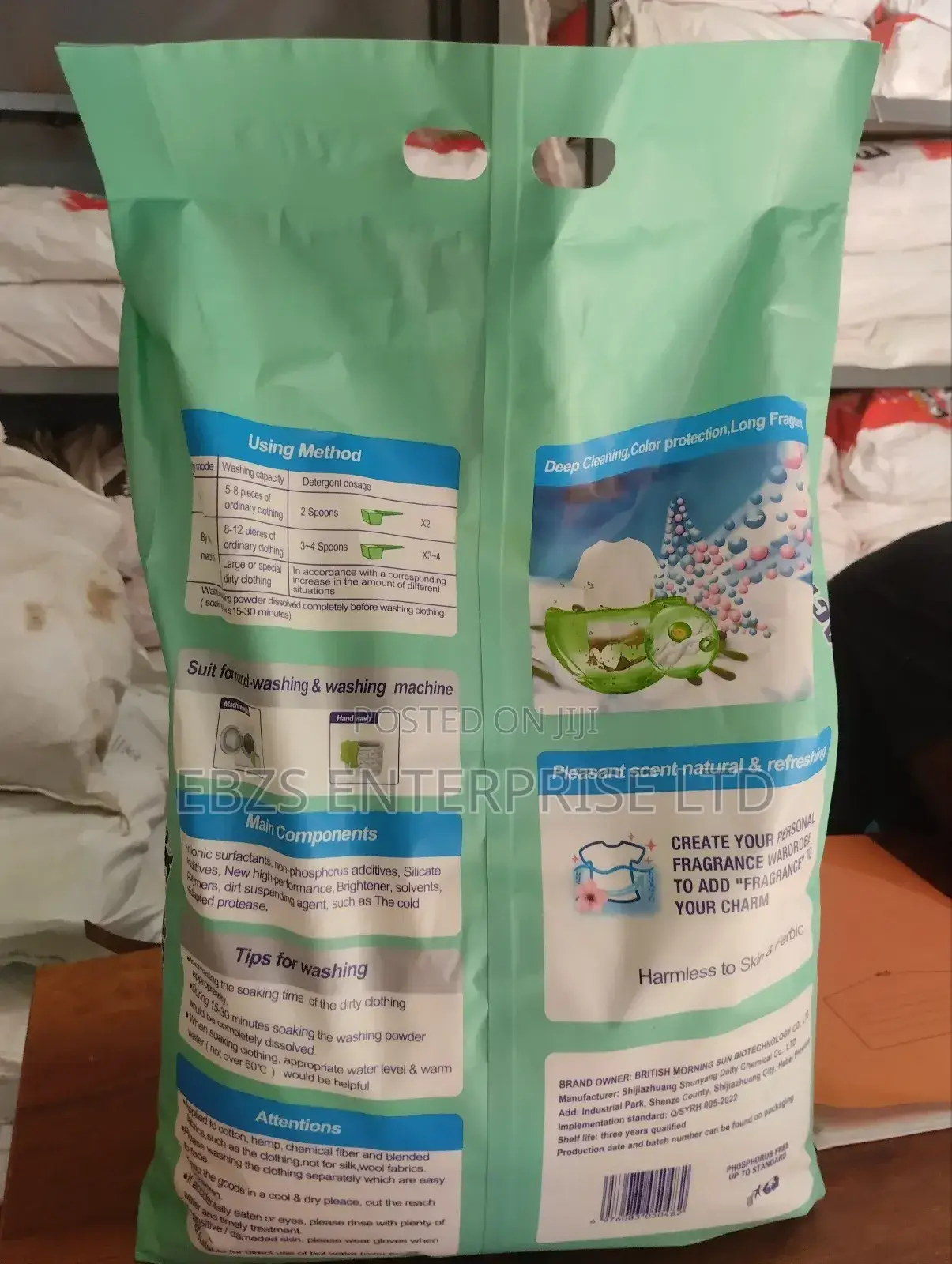 New Washing Powder Foam Perfume ( 4 in 1 Fragrance) Machine Wash 5kg in ...