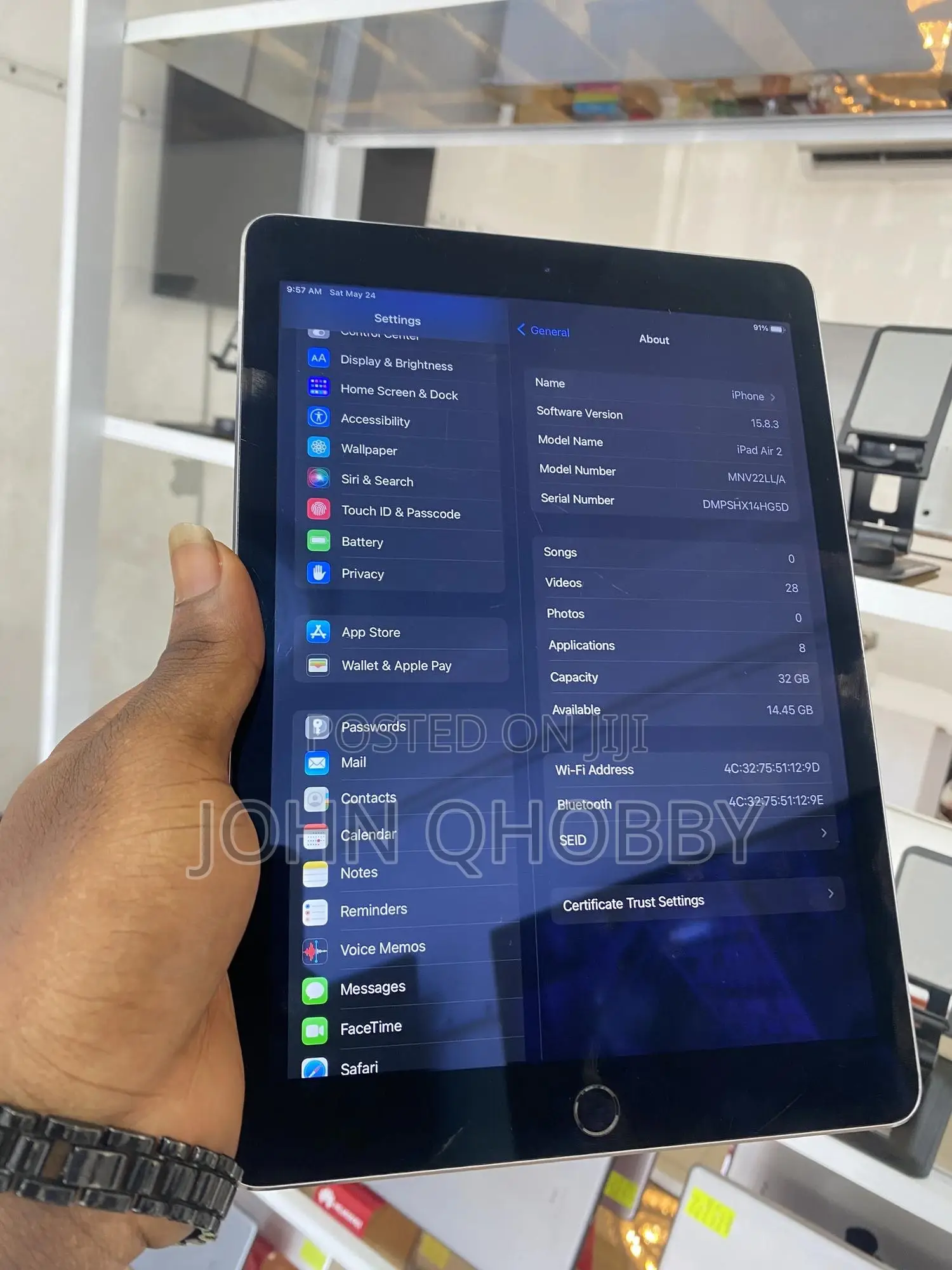 Apple iPad Air 2 32 GB Gray in Lapaz - Tablets, John Qhobby | Jiji.com.gh