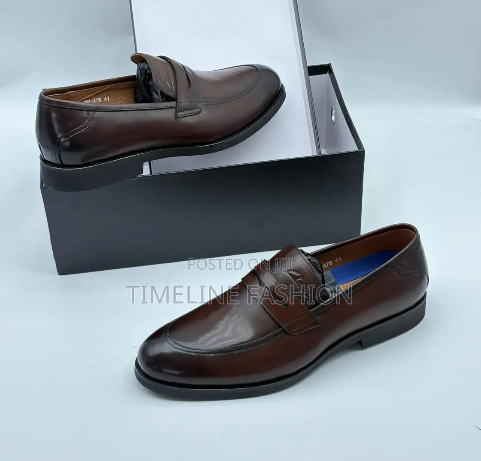 Genuine Leather Clarks Round Toe Black Executive Men's Shoes in Accra ...