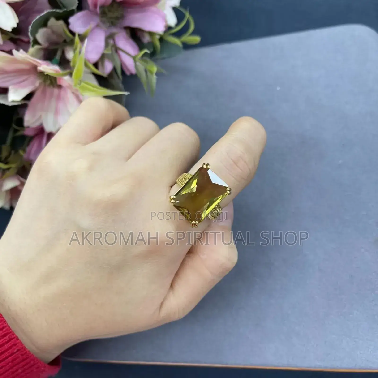 Yellow Crystal Ring in Ningo-Prampram - Jewelry, Prophet Michael ...