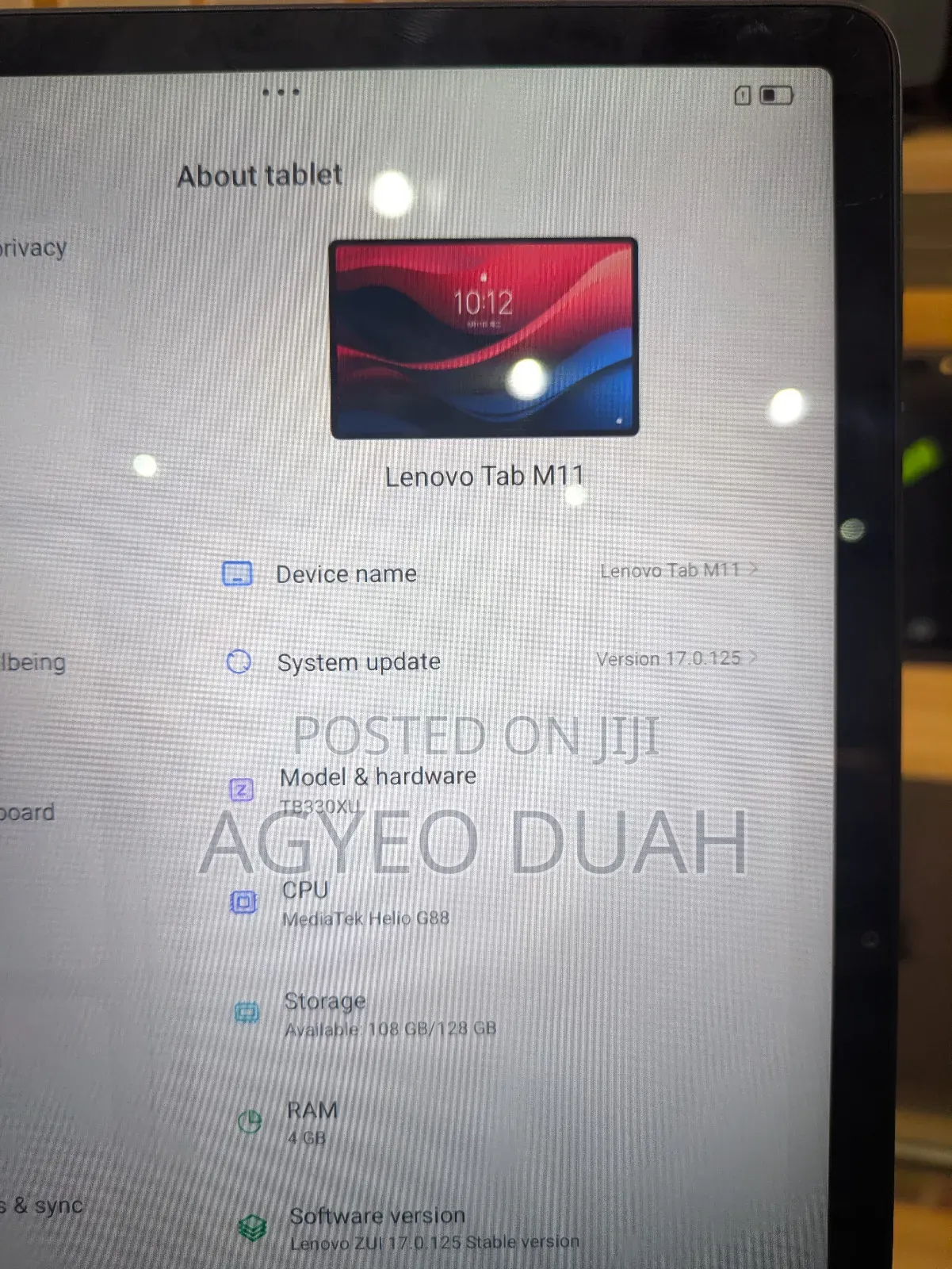Lenovo Tab M11 128 GB Gray in Kumasi Metropolitan - Tablets, Agyeo Duah ...