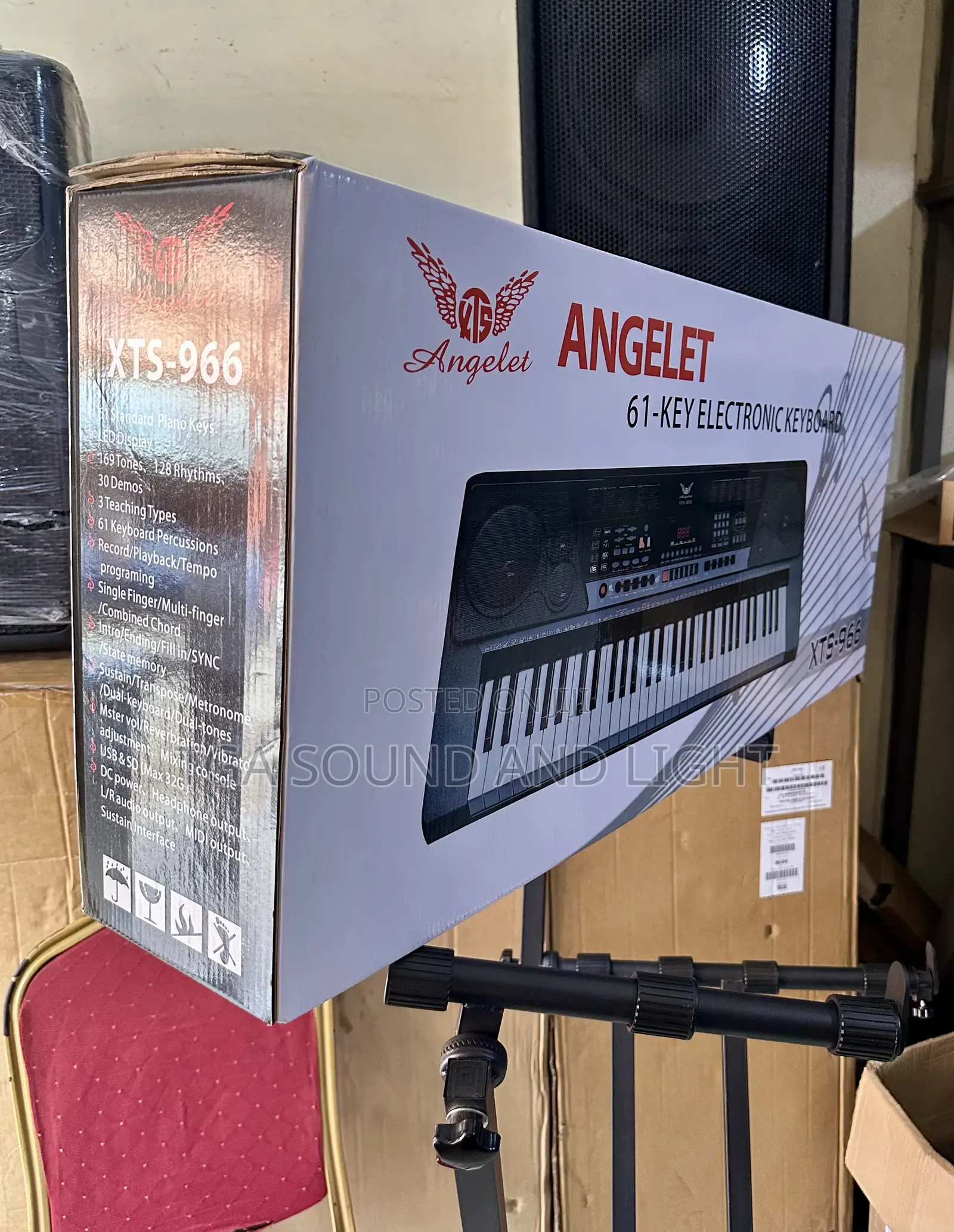 Angelet 61 Key Digital Piano Touch Electronic Keyboard [Xts-966] in ...
