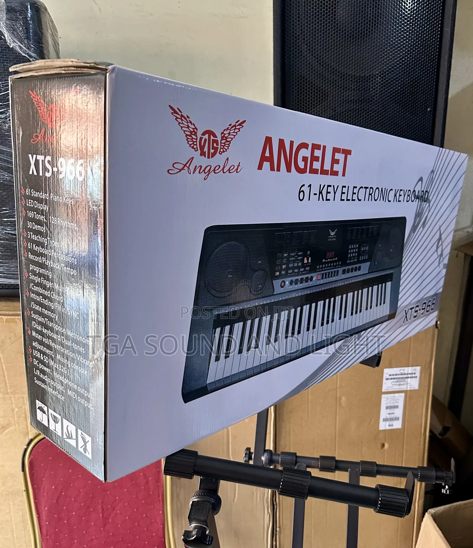 Angelet 61 Key Digital Piano Touch Electronic Keyboard [Xts-966] in ...