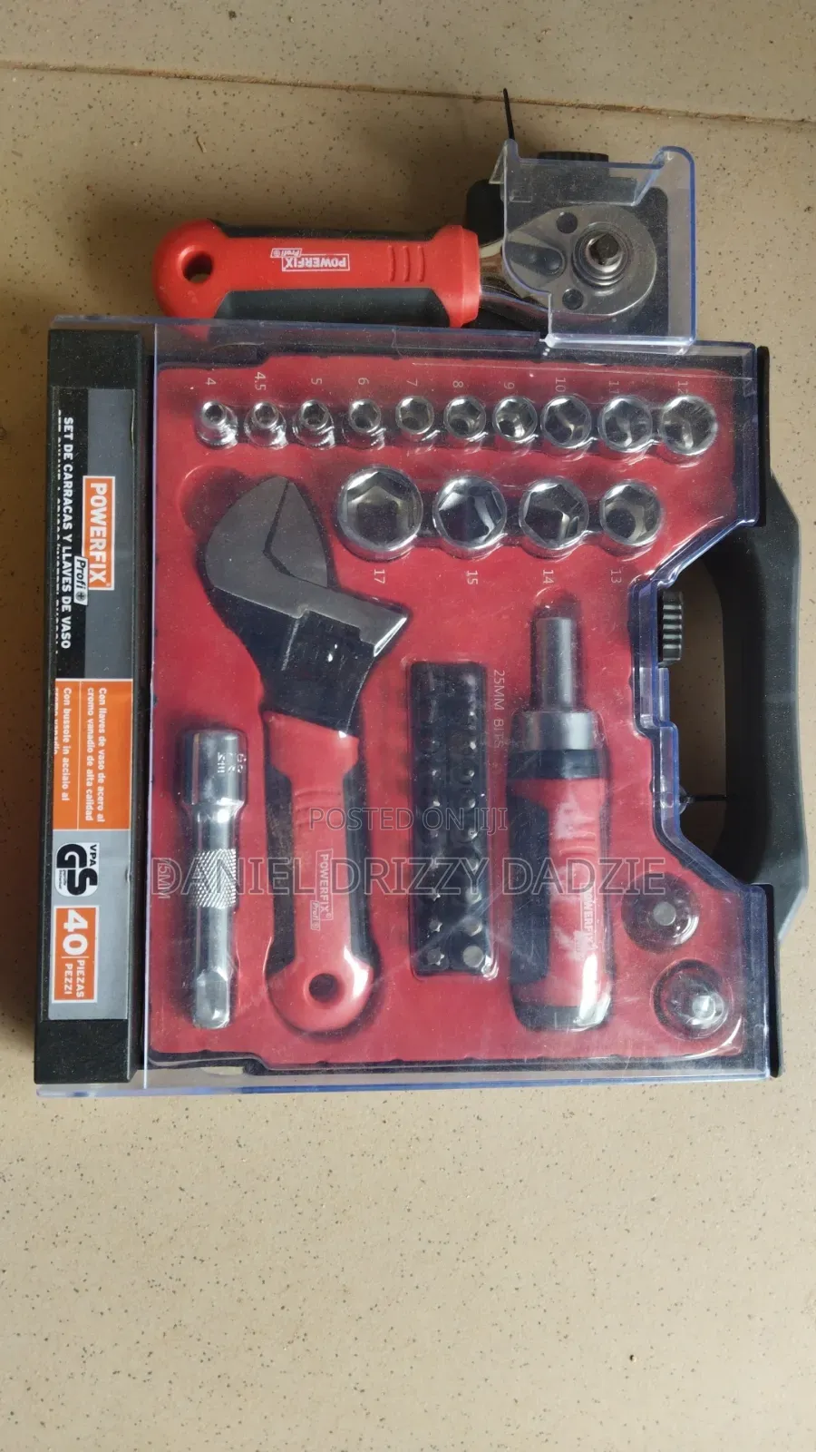 Powerfix Profi 1⁄4” Socket Set + Ratchet Screwdriver in Takoradi ...
