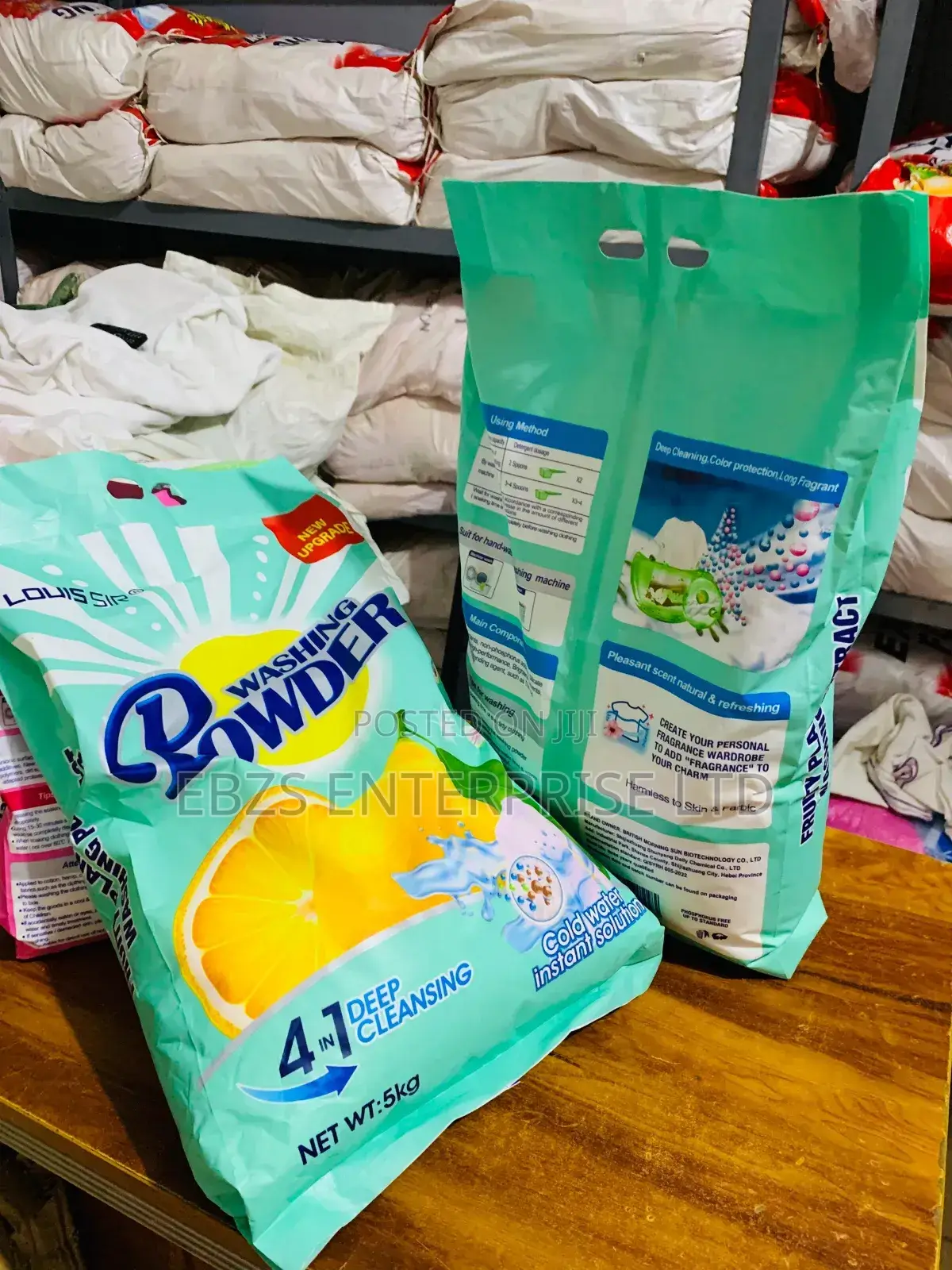 New Washing Powder Foam Perfume ( 4 in 1 Fragrance) Machine Wash 5kg in ...