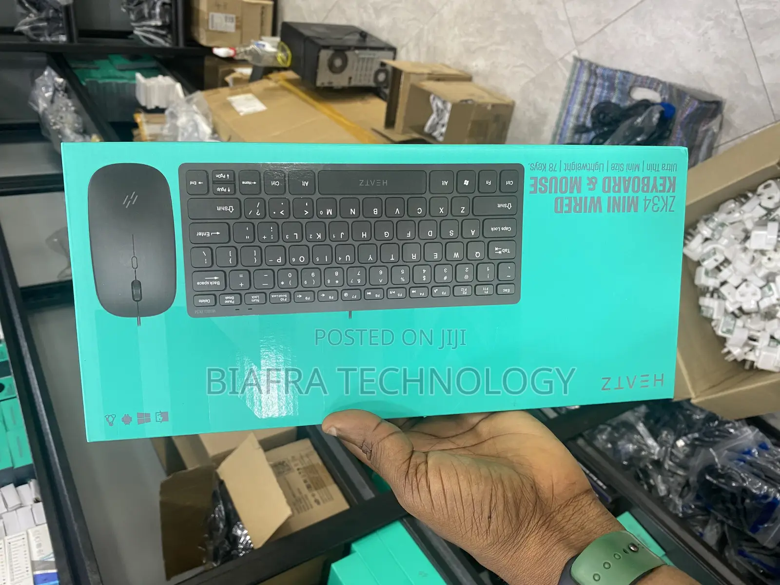 Ultra Thin Heartz Keyboard Mini Keyboard and Mouse Wired 78 Keys in ...