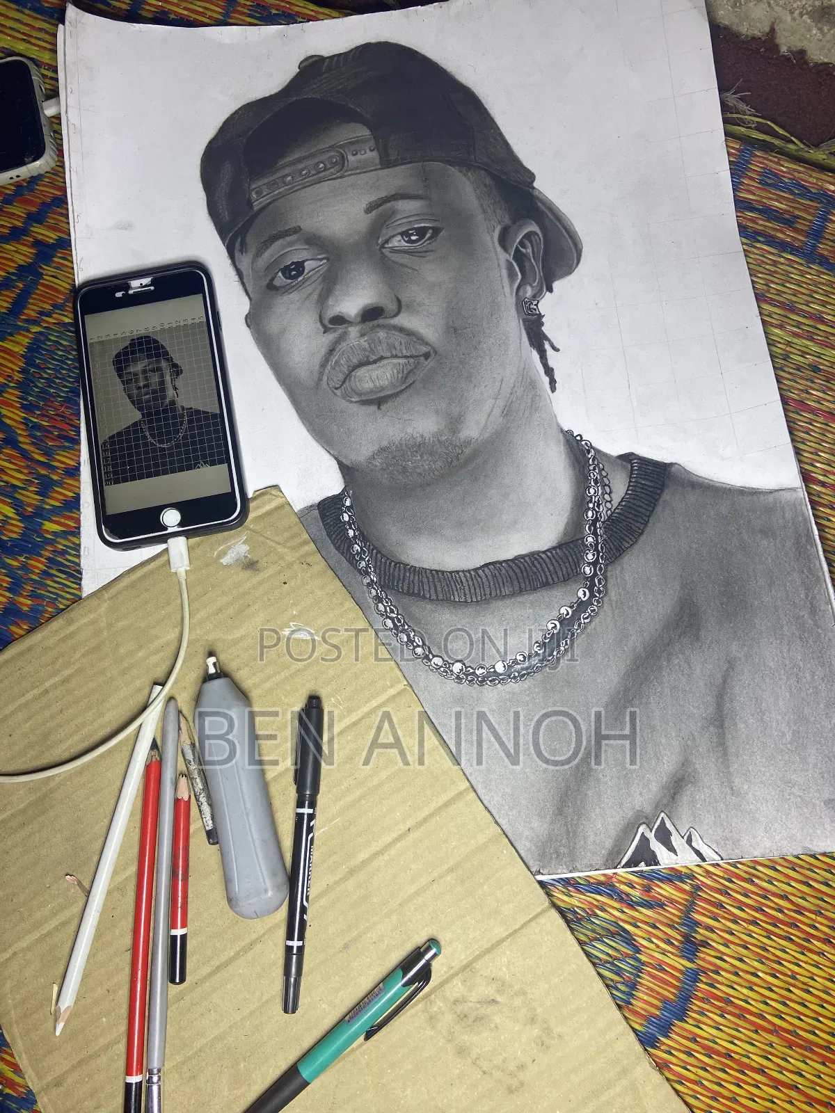 Pencil Portrait in Dansoman - Arts, Crafts & Awards, Ben Annoh | Jiji ...