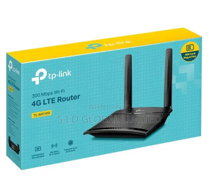 Tp-link Mr100 4g Router With Sim - 300 Mbps Wireless N 4g Lte Router in ...