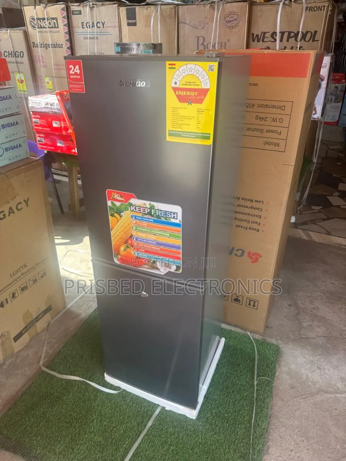 Chigo Double Door Fridge 99 Litres Bottom Freezer in Achimota - Kitchen ...