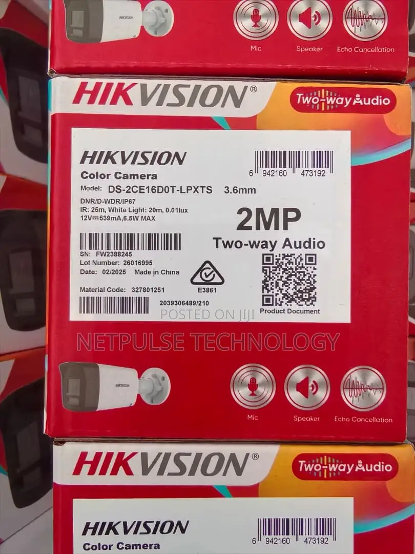 Hikvision Turbo Hd Outdoor Bullet Camera 2mp Ds-2ce16d0t-LPXTS in ...