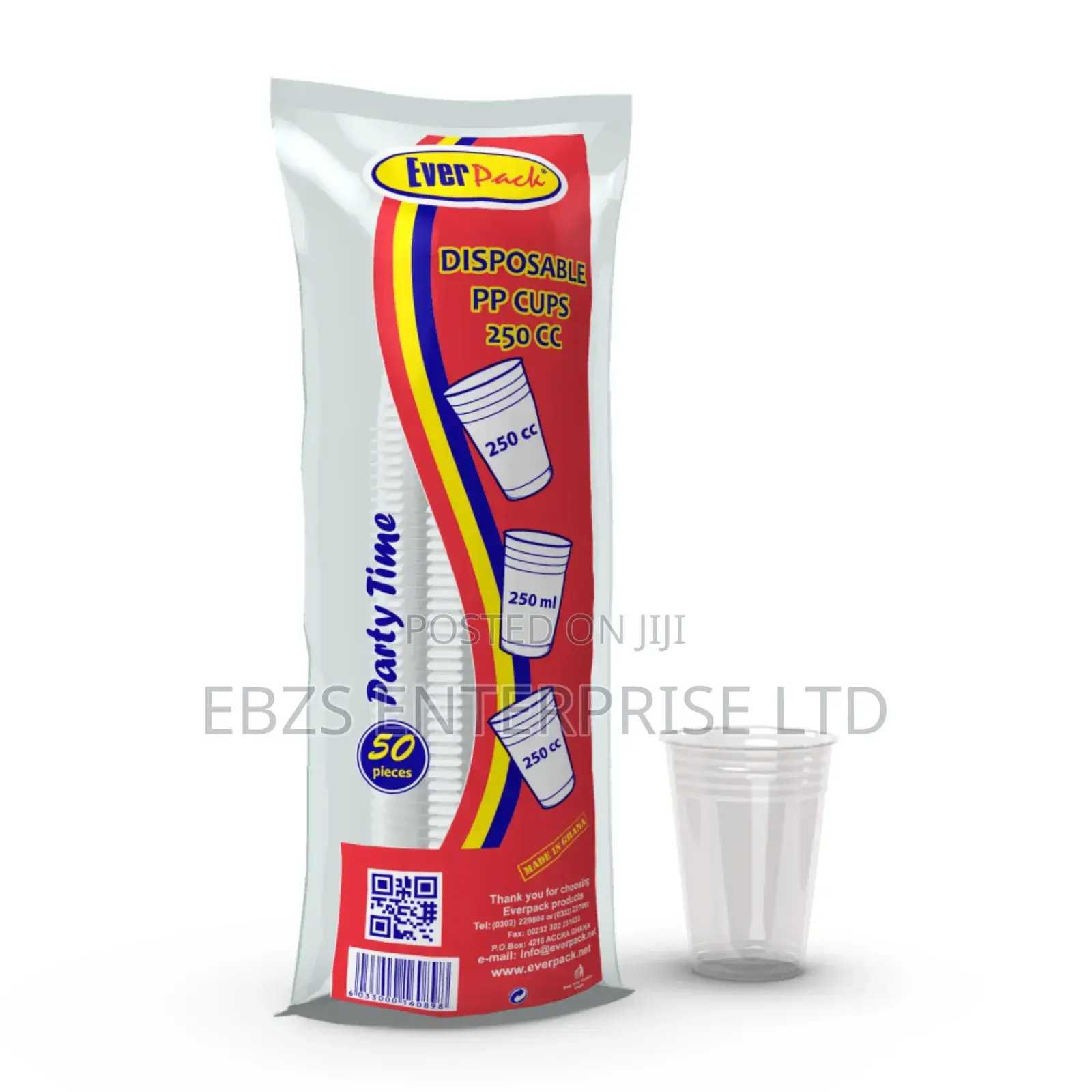 Ever Pack Fine Plastic Disposable Cups1500pieces 30pkt Carton 370cc in ...