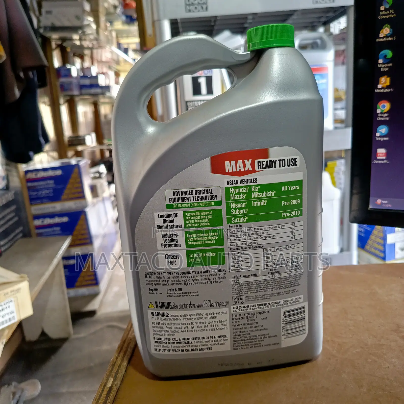 Prestone Max Green Antifreeze Coolants in Lapaz - Vehicle Parts ...