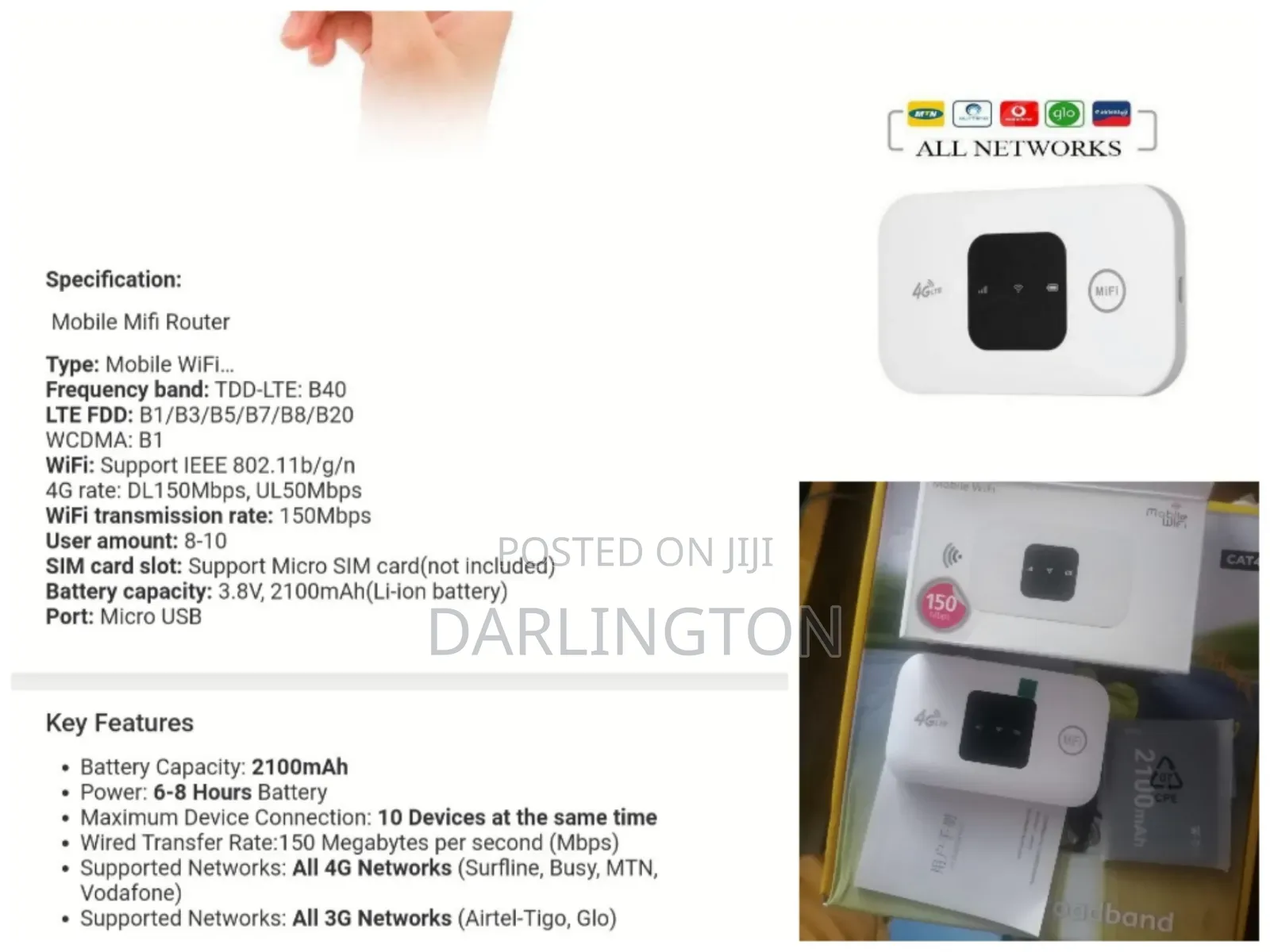 Mifi Mobile Potable Router in Kumasi Metropolitan - Networking Products ...