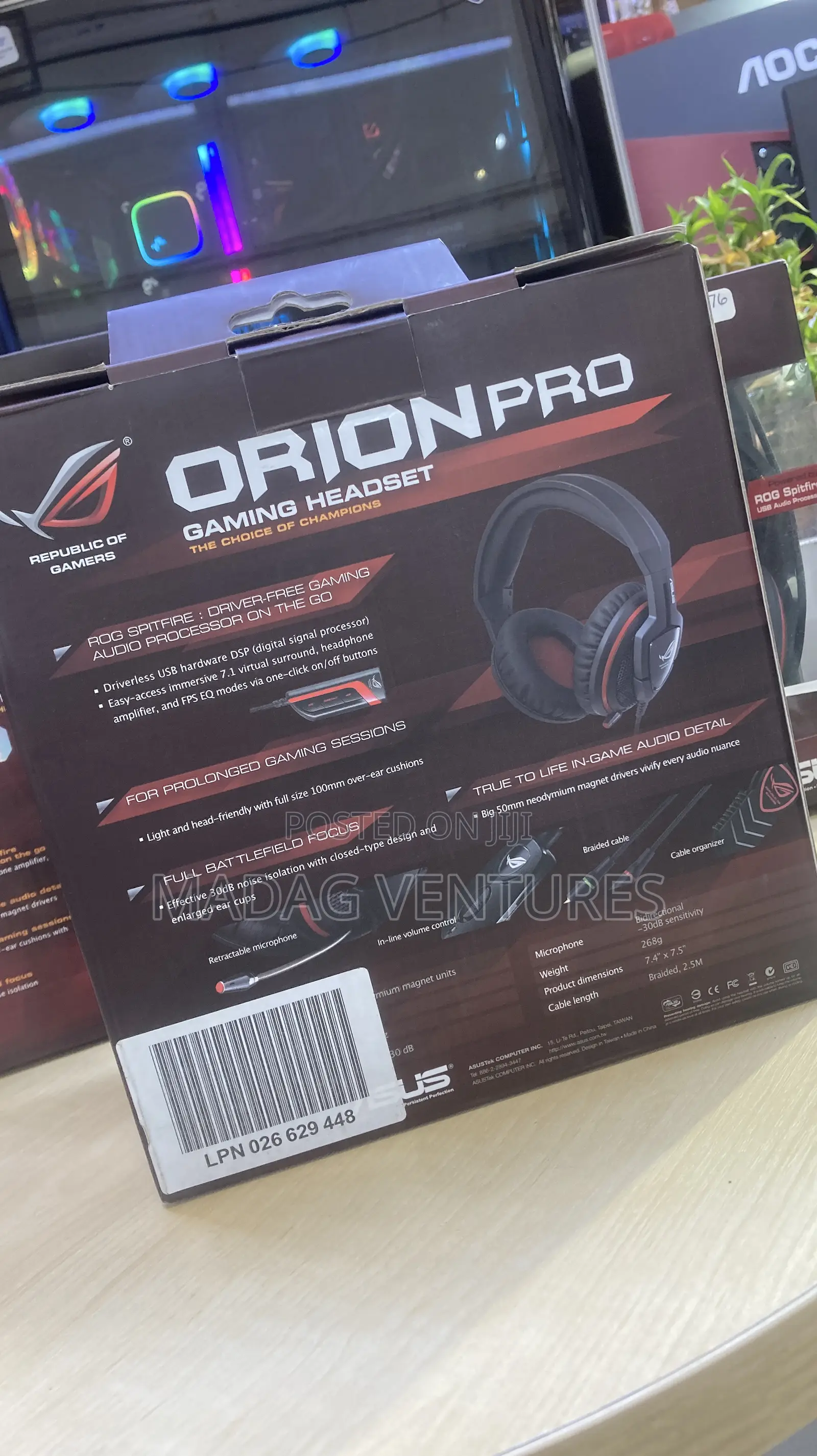 Asus Orion Pro Gaming Headset Rog in Lapaz - Headphones, Esthella Osei ...