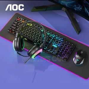 Aoc Keyboard, Mouse Headphone Set Wired, Mechanical Illuminated in ...