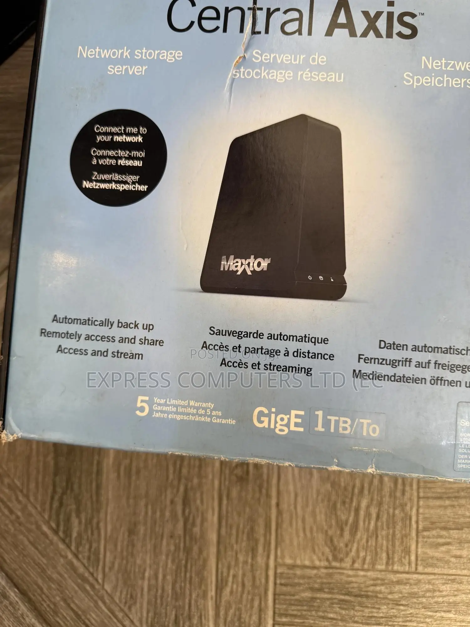 Seagate Maxtor Central Axis 1 Tb Network Storage Server Original Uk in ...