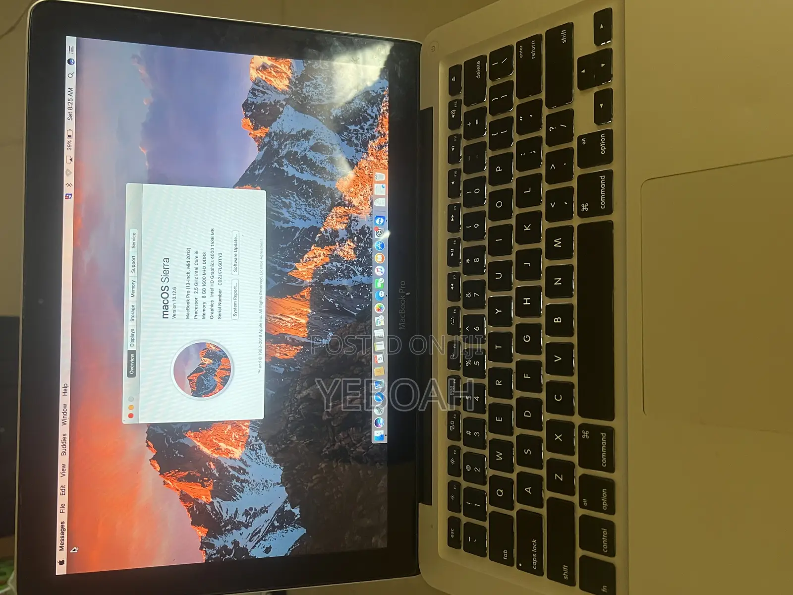 Laptop Apple MacBook 2012 8GB Intel Core I5 HDD 500GB in Madina ...