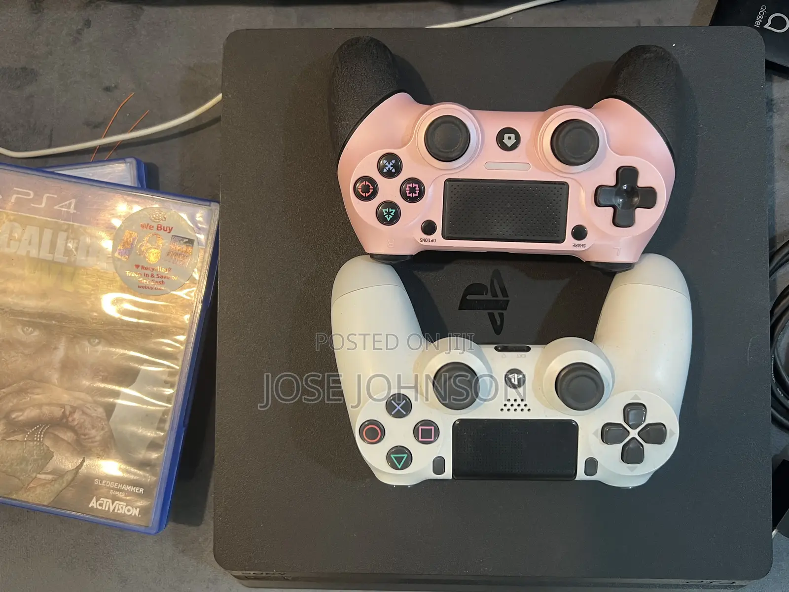 Ps4 Slim 1tb With Games on It and Two Cd Games . Two Controllers in ...