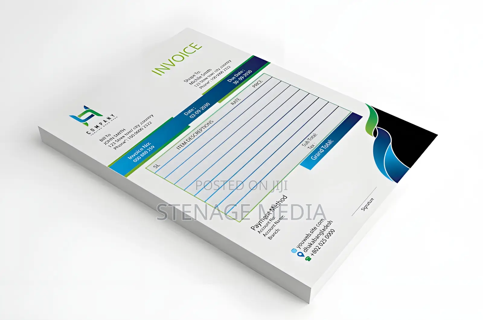 Invoice Receipt Book Printing Ghana | Stenage Media in Madina ...