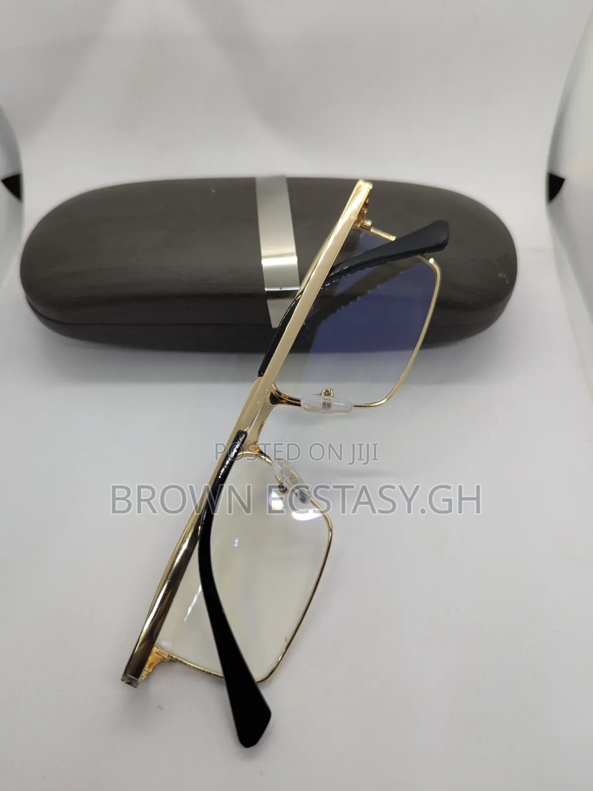 Metal Half-Rim Anti Blue Light Blocking Glasses in Osu - Clothing ...