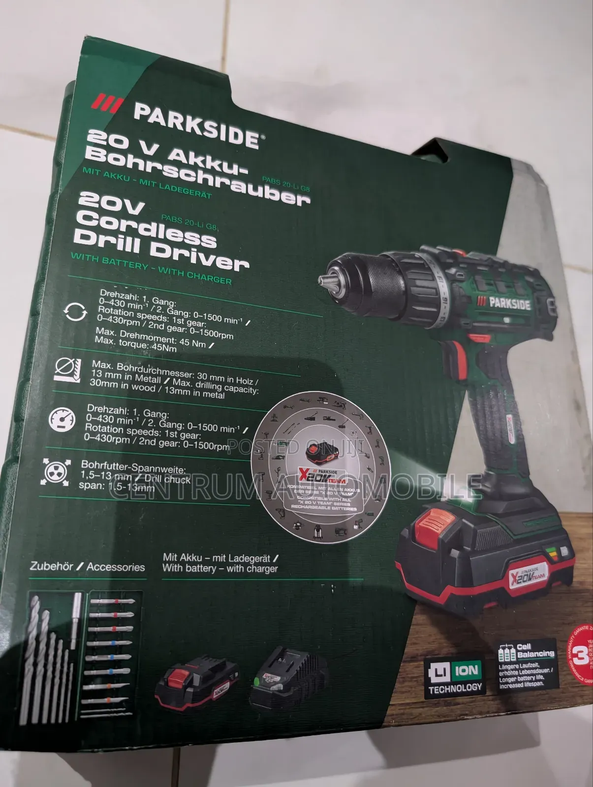 Parkside Cordless Drill Driver in Tantra Hills - Electrical Hand Tools ...