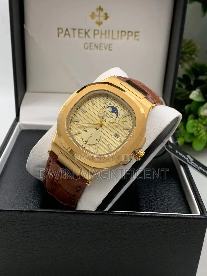 Patek Philippe Nautilus Leather Watch in Accra Metropolitan - Watches, Edwin Okoe | Jiji.com.gh