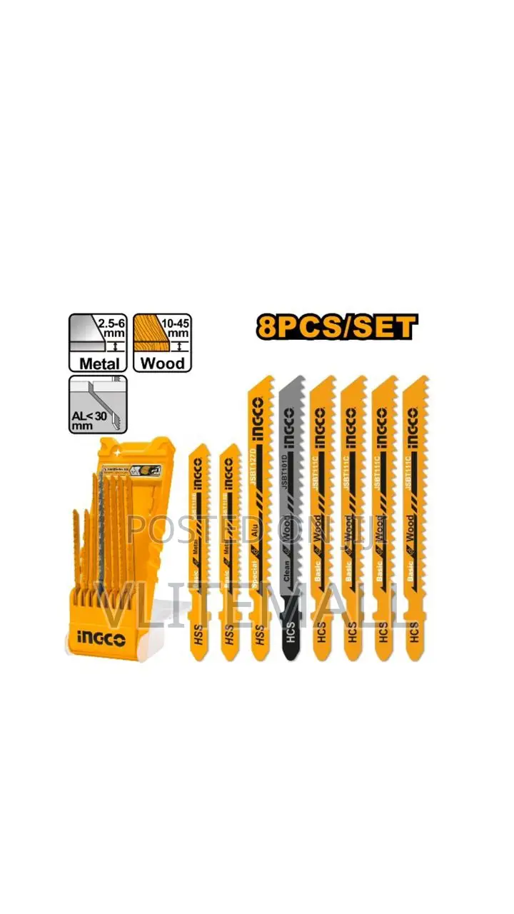 8 PCS Jig Saw Blades Set | Akd8088 in Accra New Town - Hand Tools ...