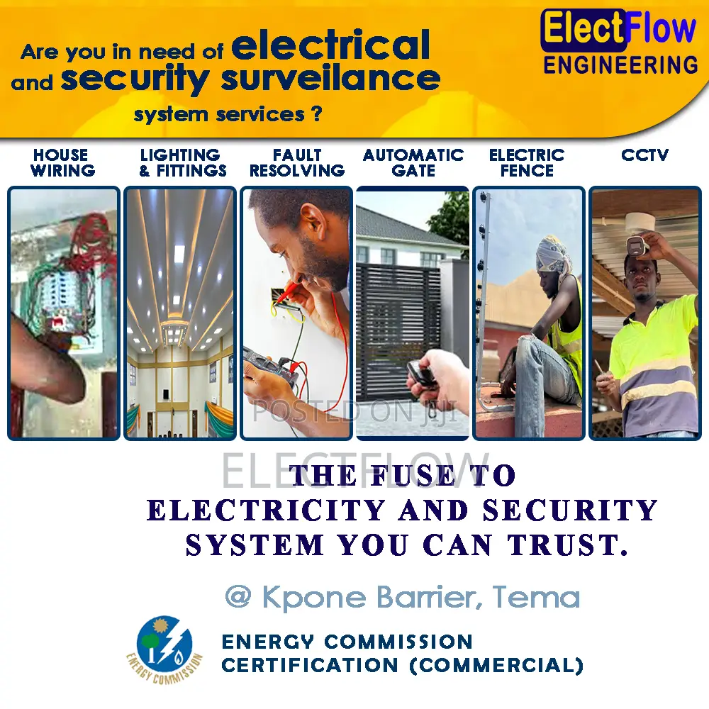 Electrical Engineering Services in Tema Metropolitan - Building & Trade Services, Electflow ...
