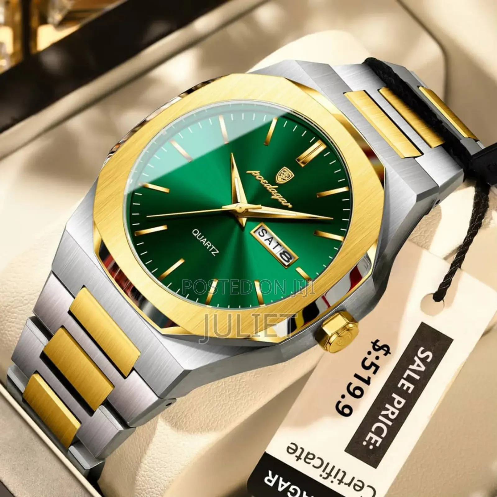 Original Delux Silver and Gold Watch With Green Dail in Accra ...