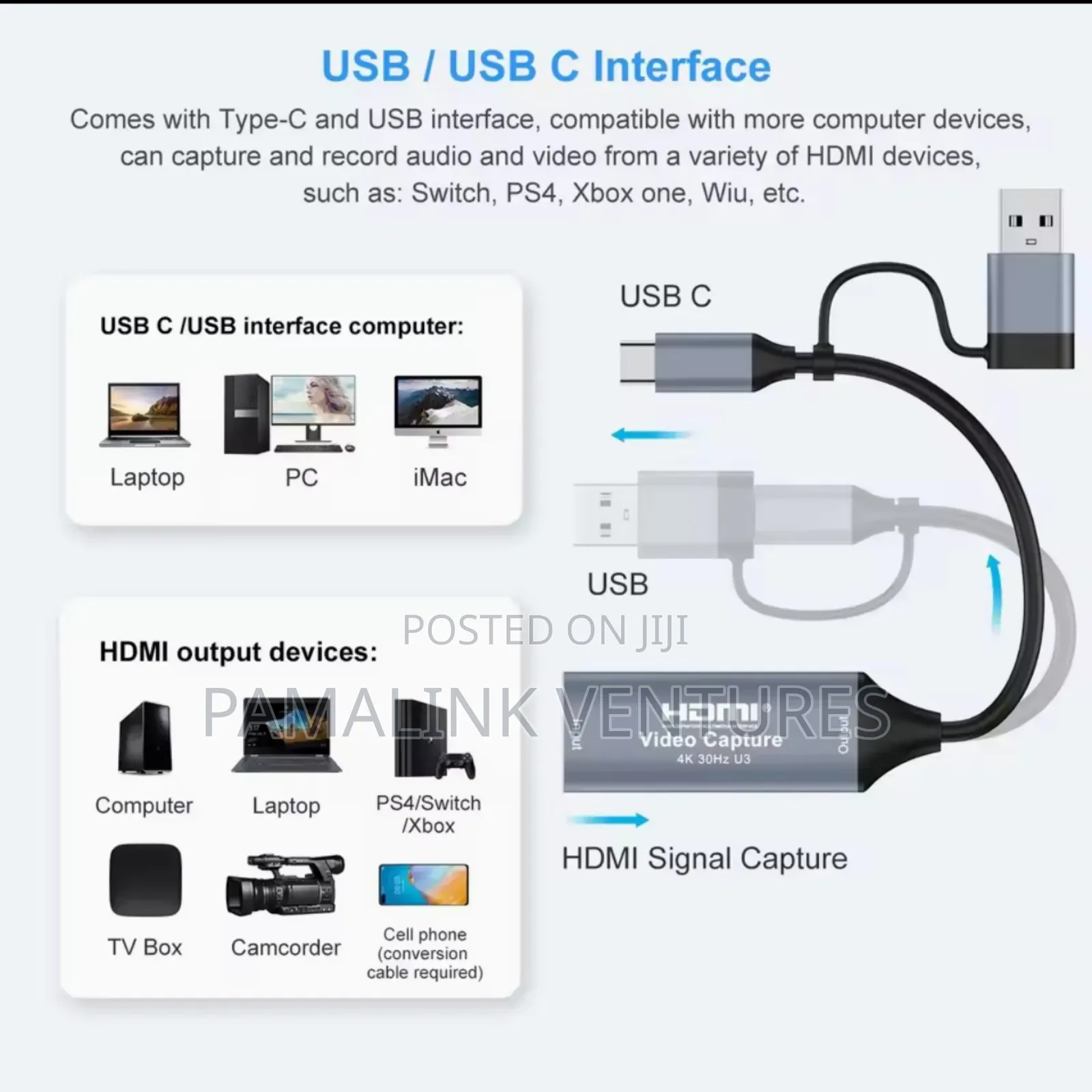 2 in 1 Usb 3.0 Video Capture Cable in Takoradi - Computer Accessories ...