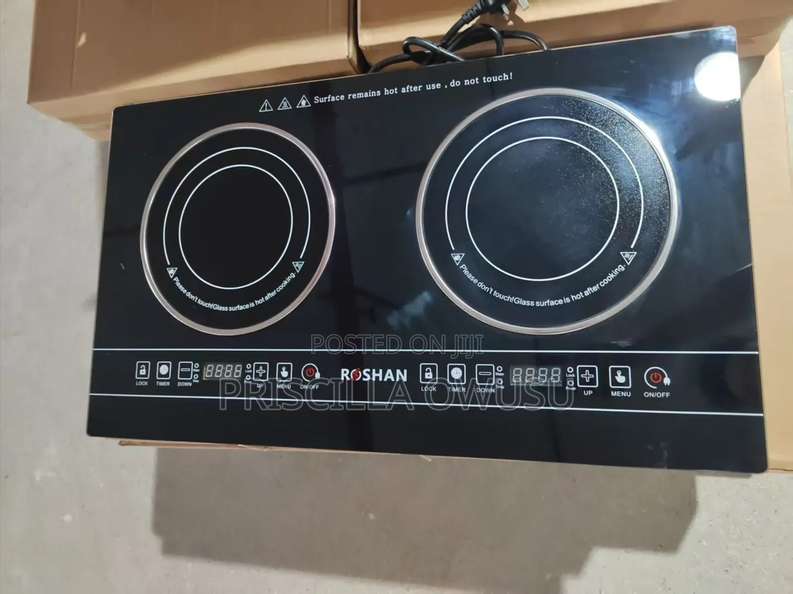 Electric 2 Burner Glass Inbuilt Infrared Cooker in Ofankor - Kitchen ...