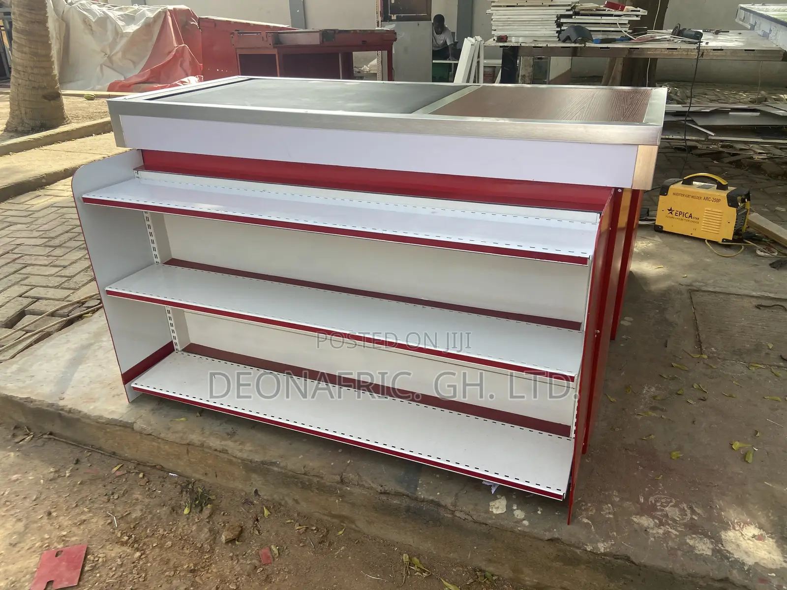 Supermarket Cash Counter With Shelves in Front in Accra Metropolitan ...