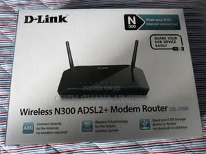 D-Link DSL-2750b, Wifi N 300 Modem Router, 4 Ports, Usb . in Gbawe ...