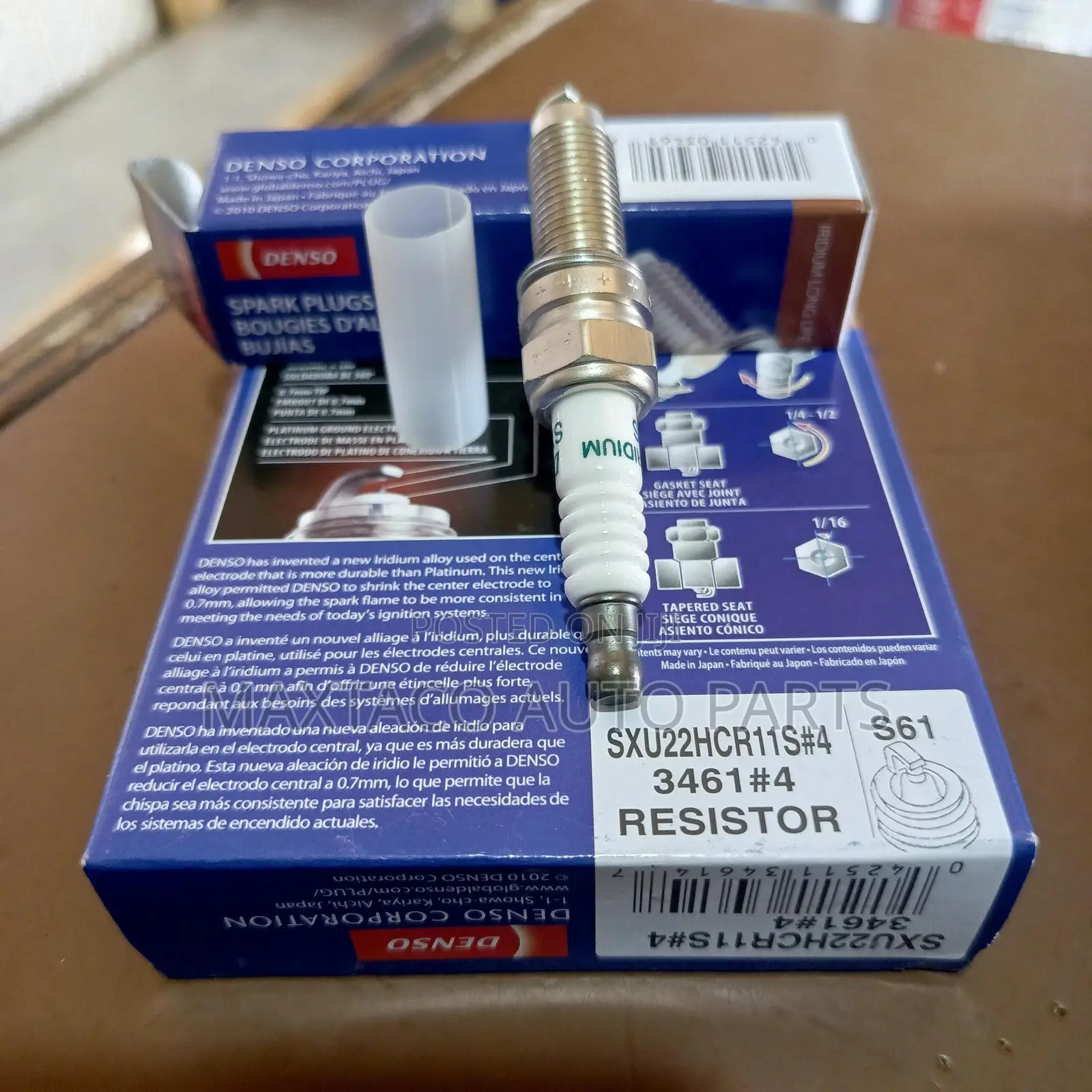 Denso 3461 (Sxu22hcr11s) Laser Iridium Plugs For Honda for sale ...