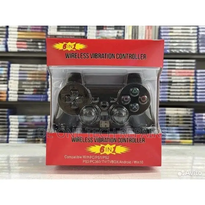 6-in-1 Wireless Game Controller, Gamepad For Ps3/Ps2/Ps1/Pc in Accra Metropolitan - Video Game ...