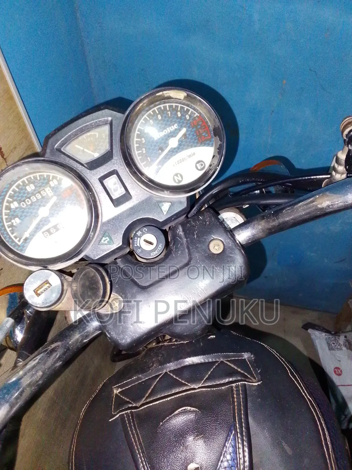 Haojue HJ125-8K 2018 Black in Accra Metropolitan - Motorcycles & Scooters, Kofi Penuku | Jiji.com.gh