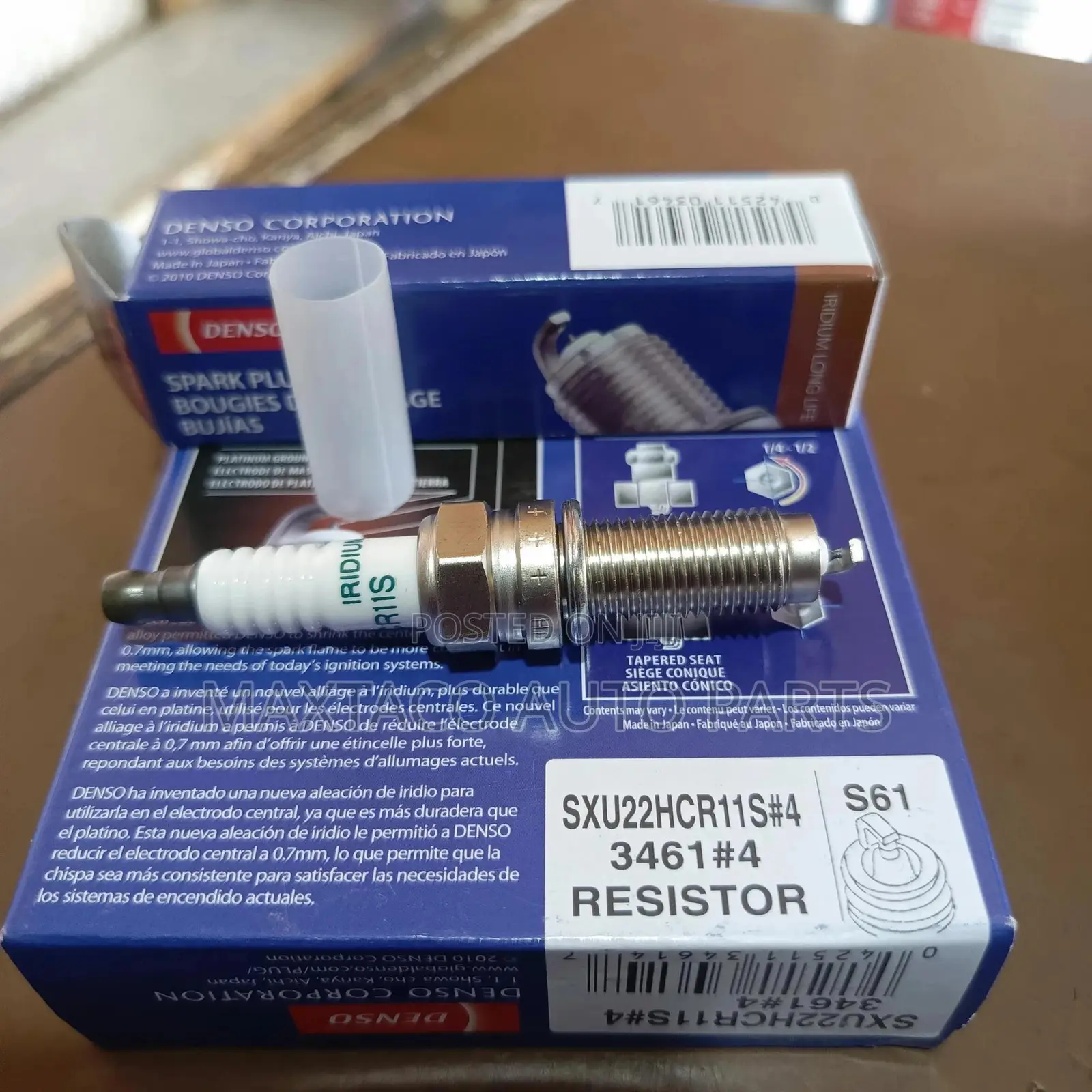Denso 3461 (Sxu22hcr11s) Laser Iridium Plugs For Honda for sale ...