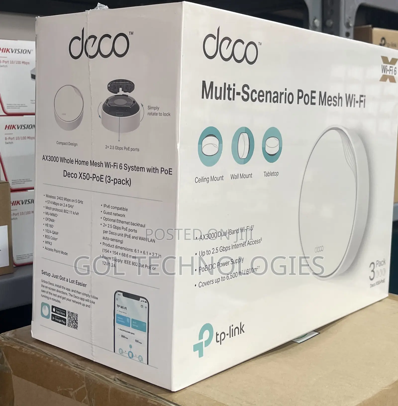 Tp Link Deco X50-Poe Multi Scenario Poe Mesh Wifi Ax3000 (3-Pack) for ...