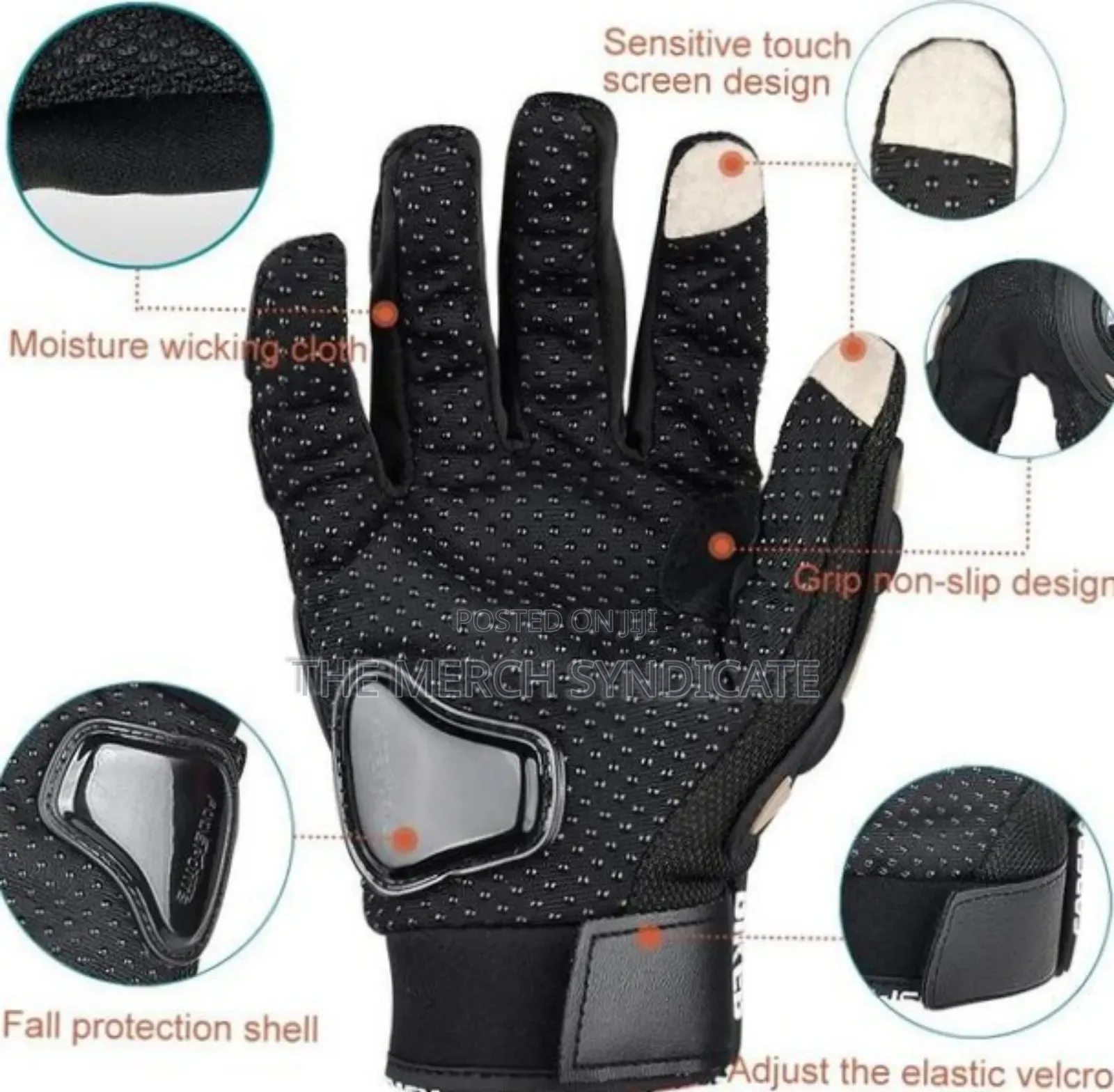 Kawasaki Motorcycle Racing Full Finger Knuckle Touch Screen Gloves in Accra Metropolitan ...