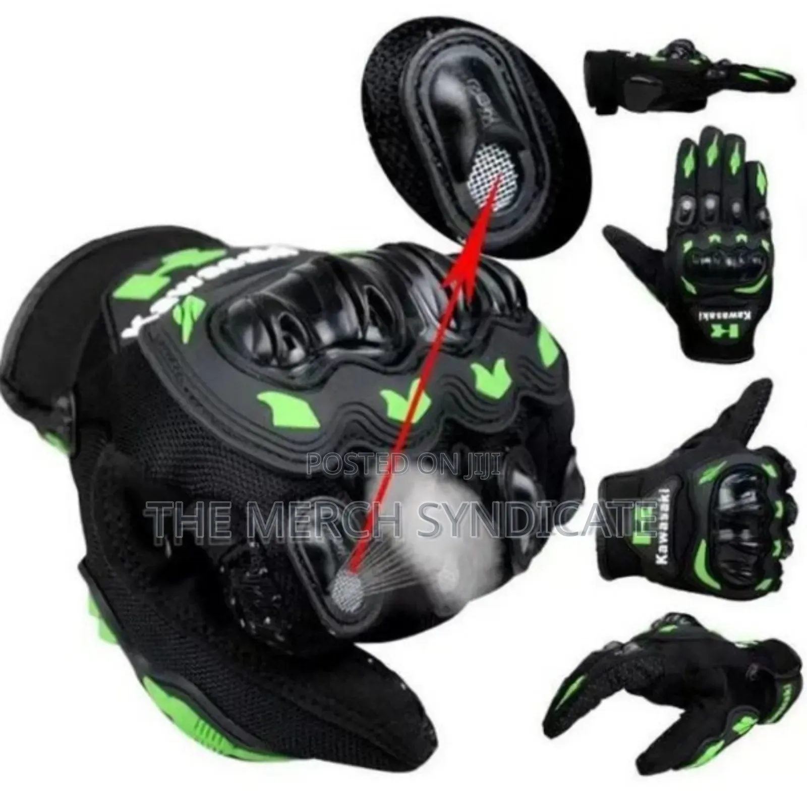 Kawasaki Motorcycle Racing Full Finger Knuckle Touch Screen Gloves in Accra Metropolitan ...