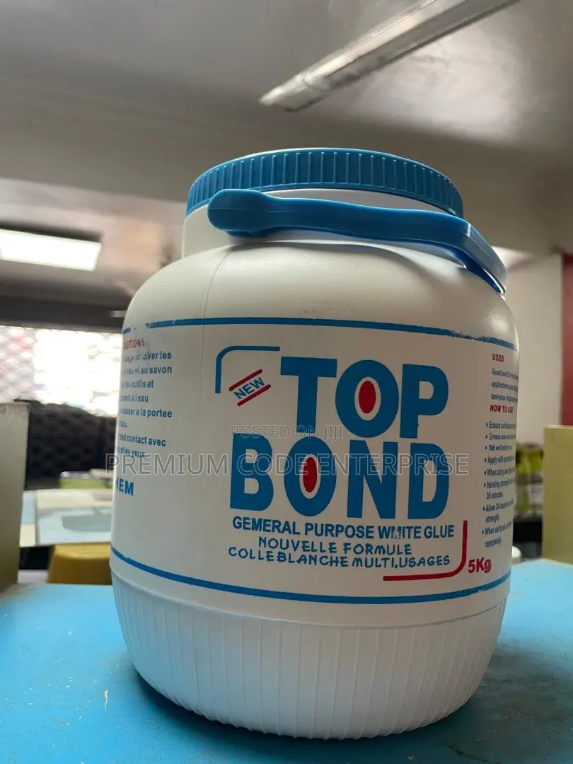 Top Bond White Glue 5kg– Water-Based Adhesive for Wood, Paper Crafts in ...