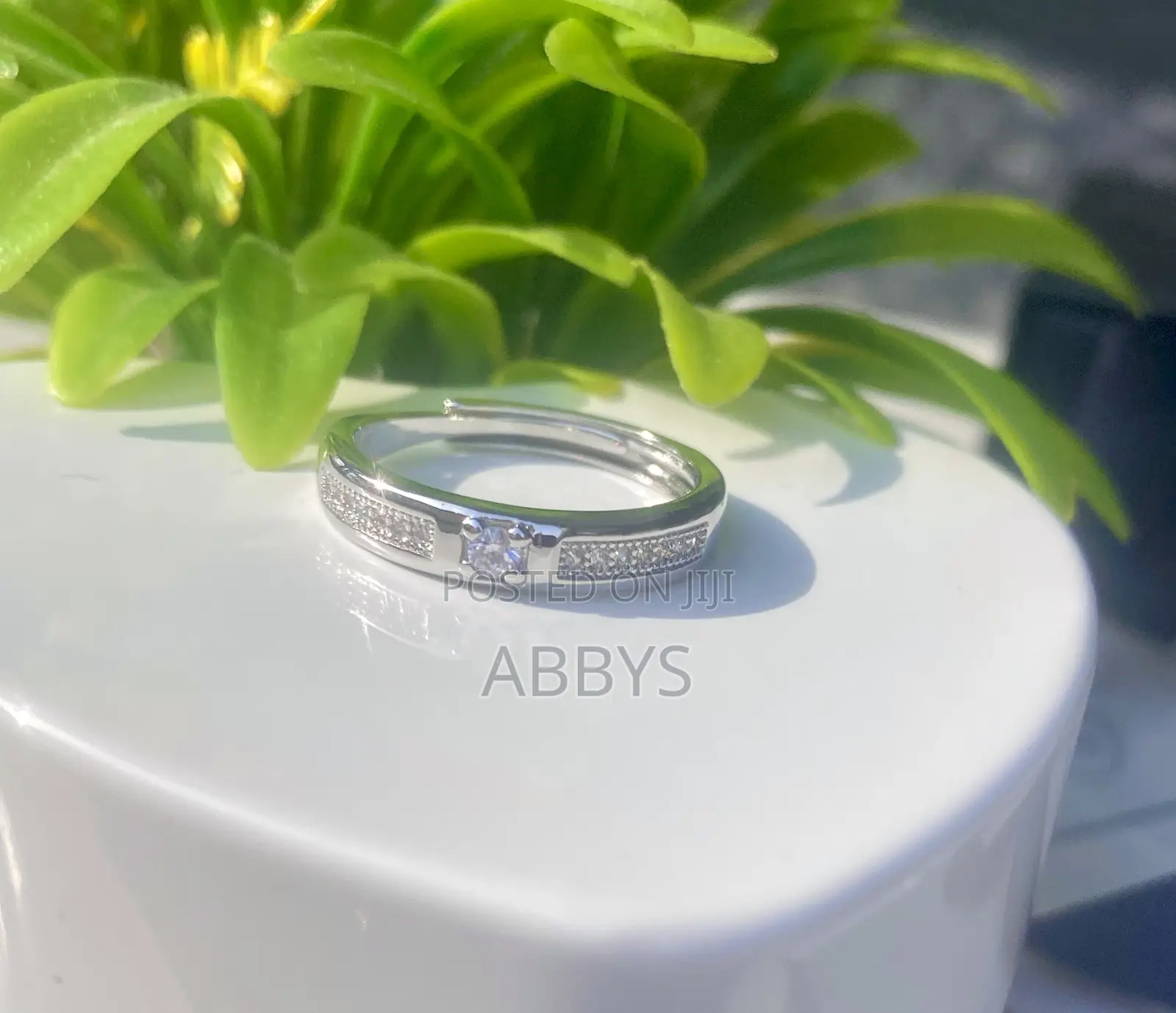 Luxury Zircon Non Fading Resizable/Stackable Engagement/Promise Ring in ...