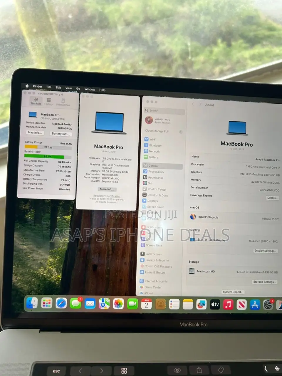 New Laptop Apple MacBook Pro 2019 32GB Intel Core I7 SSD 512GB in Kasoa ...