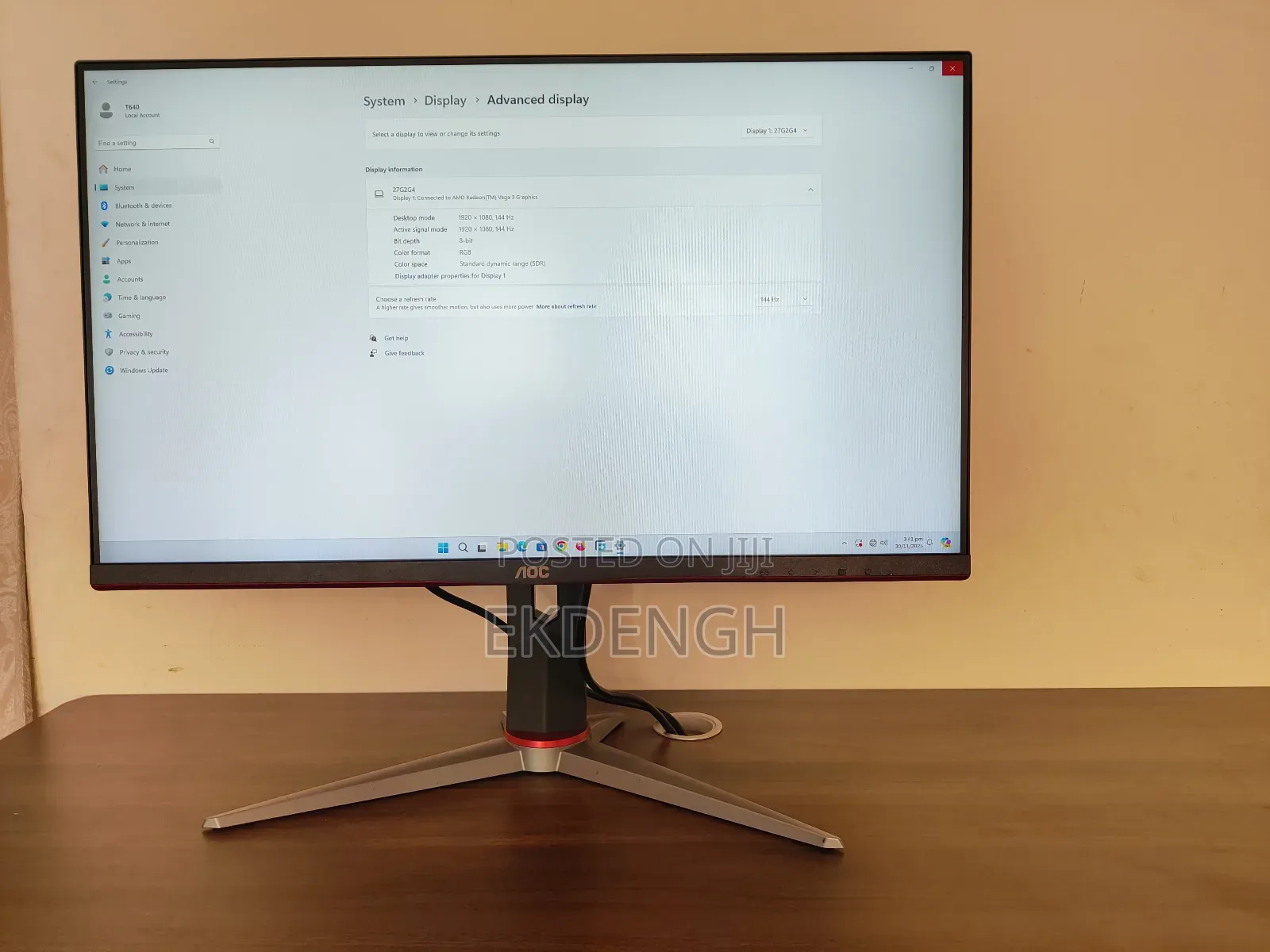 Aoc 27g2g4 27" Full Hd 144hz for sale - ekdengh Price: GH₵ 2,500 on ...