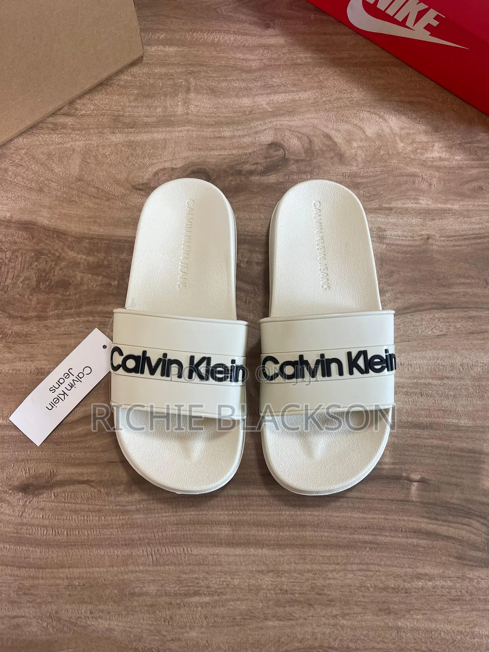 Ck Slides White in Accra Metropolitan - Shoes, Richie Blackson | Jiji ...