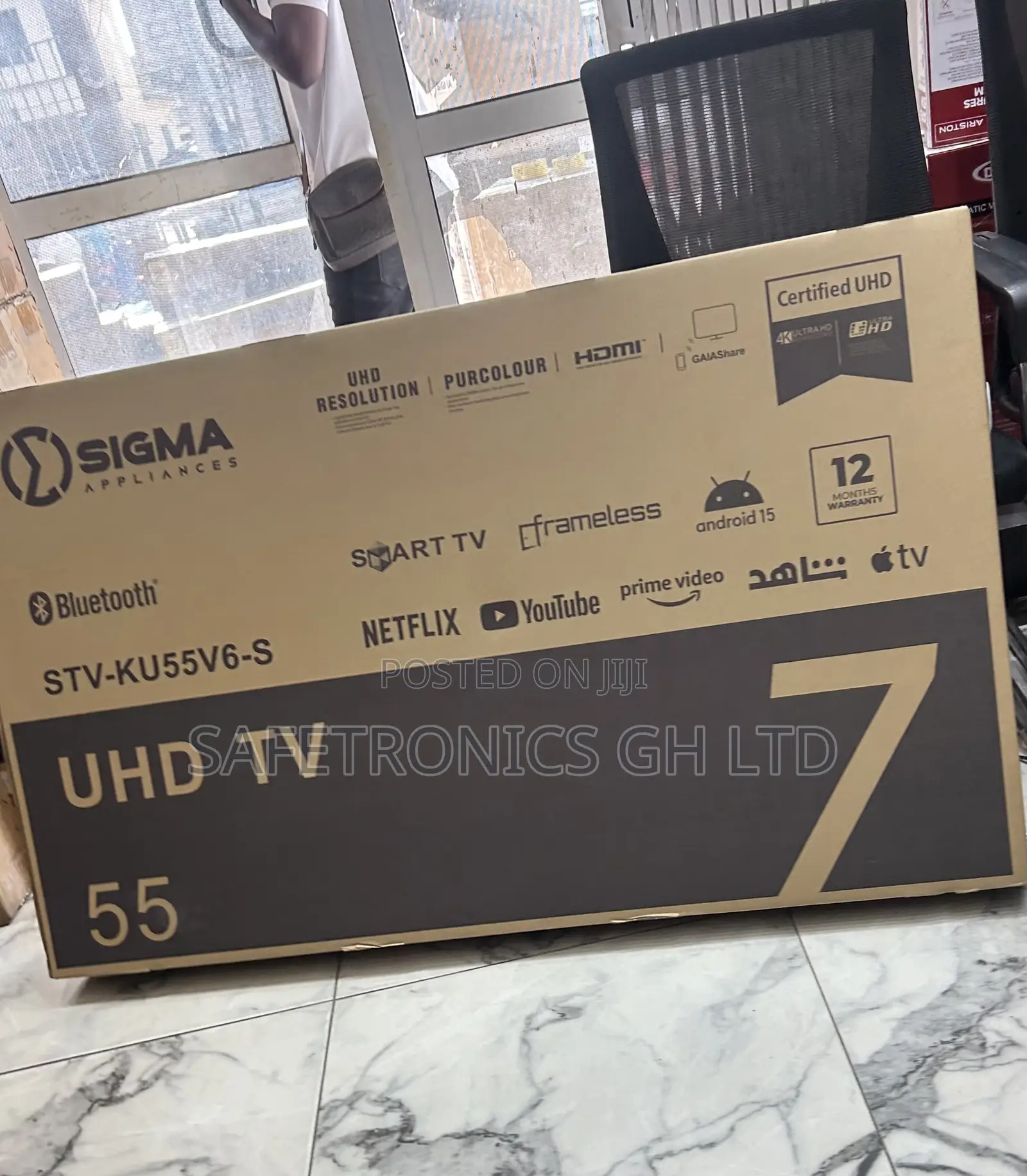 Kindly Buy 55 Inch Smart Uhd Led Frameless Android Sigma Tv in Adabraka ...