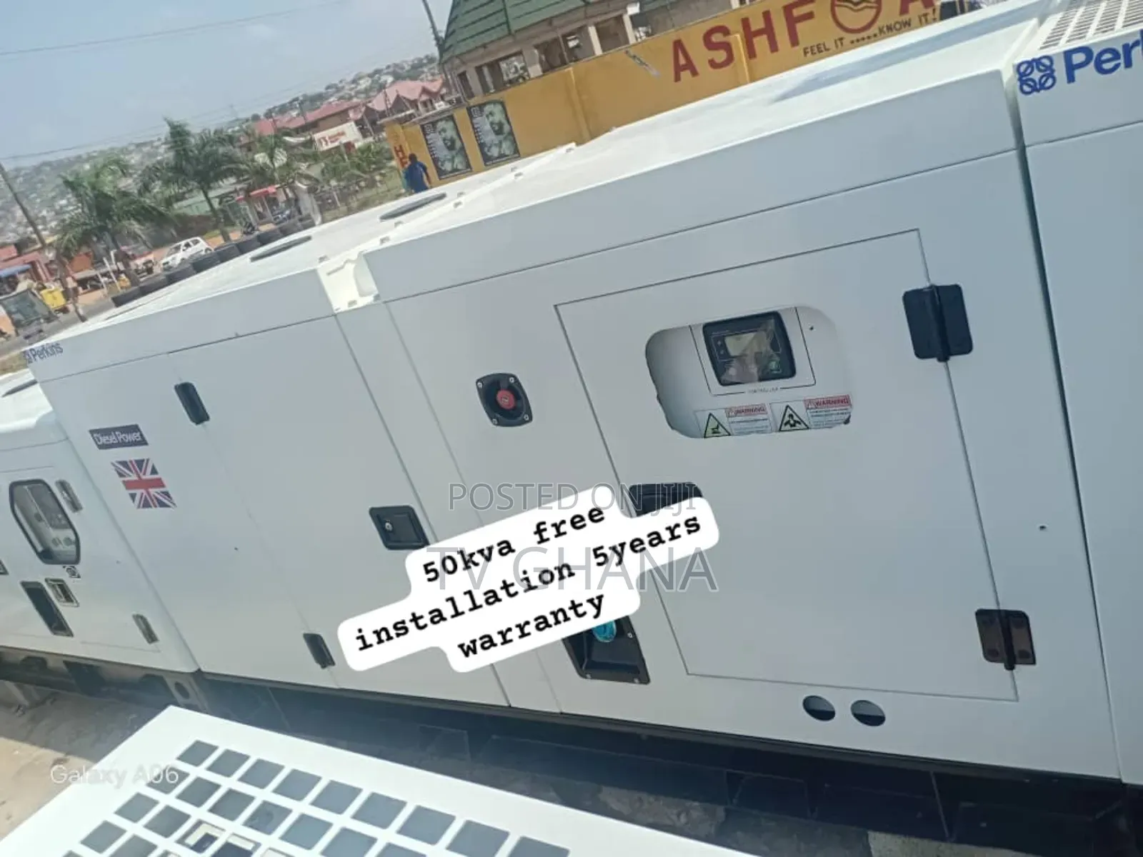 Perkins 50kva Silent Generator – Low Fuel Consumption in Accra Metropolitan - Electrical ...