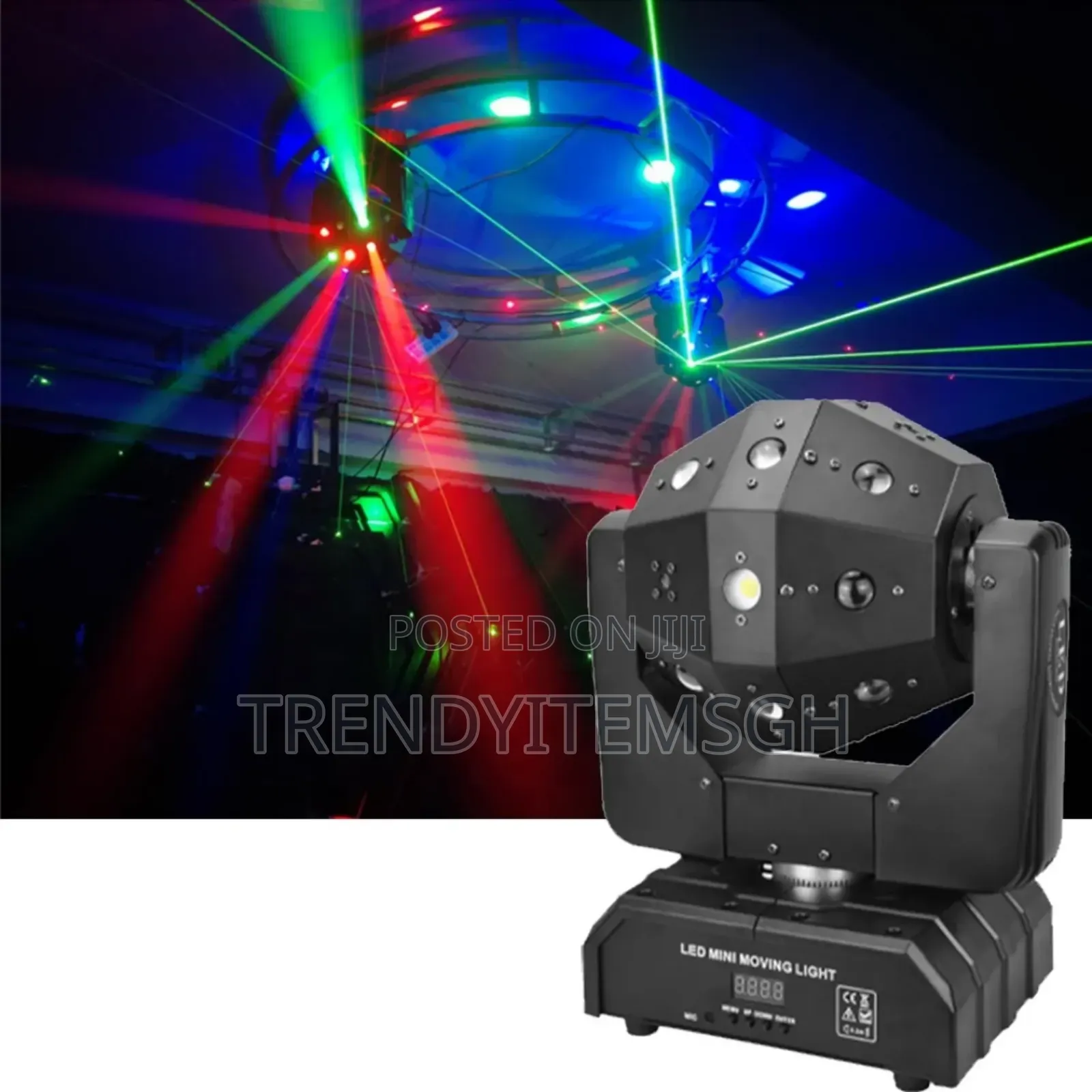 16pcs 3w 3 in 1 Rotation Dj Laser Disco Moving Head Light in Spintex ...