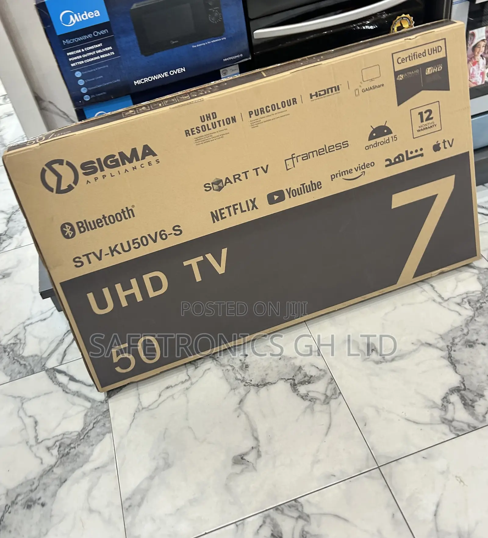 Shop Top Choice Sigma Led Uhd Smart Frameless Sleek 50 Inch Tv in ...