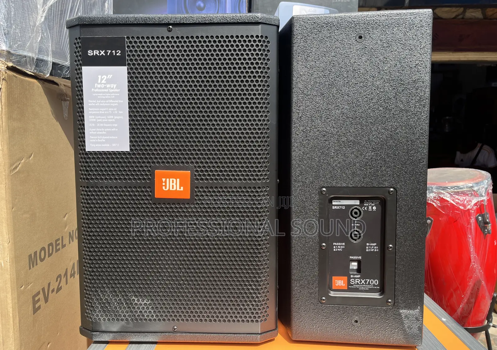 Plywood JBL Srx712m 12-Inch Two-Way Professional Stage Monitor Speaker ...
